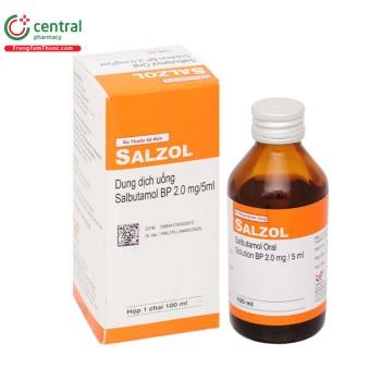 Thuốc dung dịch uống Salzol 2mg/5ml trị hen phế quản giá bao nhiêu?