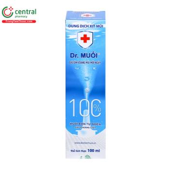 Dung Dịch Xịt Mũi Dr. Muối - Ngăn ngừa vi khuẩn, viêm mũi, viêm xoang