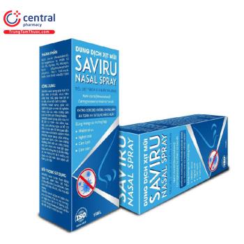 [CHÍNH HÃNG] Dung dịch xịt mũi Saviru Nasal Spray kháng virus