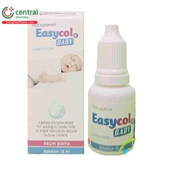 Thuốc Easycol Baby + bổ sung enzym Lactase ngoại sinh cho đường ruột
