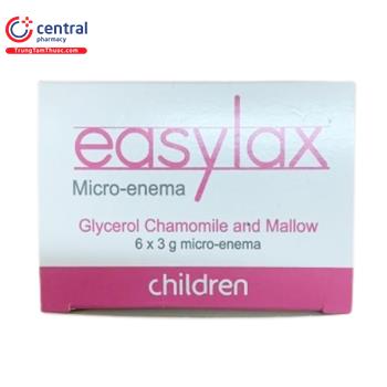 Thuốc Easylax Children - Dung dịch thụt trực tràng cải thiện táo bón