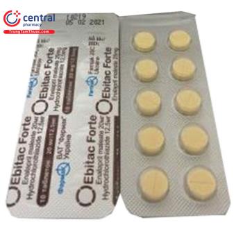 [CHÍNH HÃNG] Thuốc Ebitac Forte 20mg/12.5mg điều trị tăng huyết áp