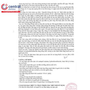 [CHÍNH HÃNG] Thuốc Ebitac 25- Thuốc điều trị tăng huyết áp, suy tim