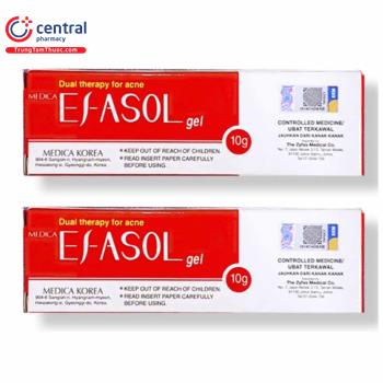 Thuốc Efasol Gel điều trị mụn trứng cá hiệu quả: liều dùng, giá bán