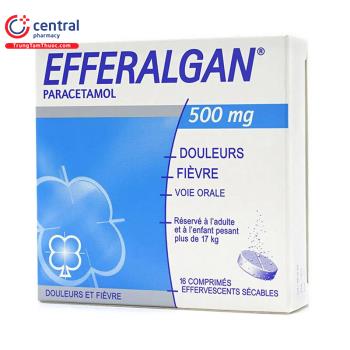 [CHÍNH HÃNG] Thuốc Efferalgan 500mg - viên sủi giảm đau hạ sốt