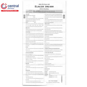 Thuốc Elacox 200 - Điều trị tình trạng đau nhức viêm xương khớp