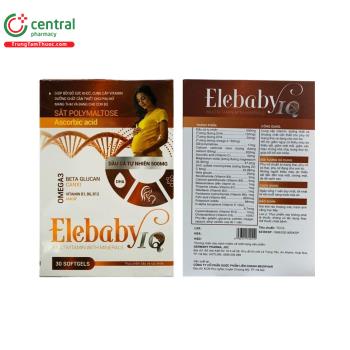 Thuốc Elebaby IQ Omega 3 giá bao nhiêu, có tác dụng gì, lưu ý khi sử dụng