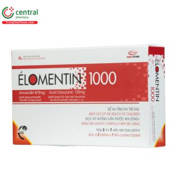 Thuốc Élomentin 1000 - Kháng sinh điều trị nhiễm khuẩn đường hô hấp