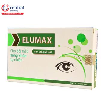 [CHÍNH HÃNG] Thuốc Elumax cải thiện thị lực, giảm mỏi mắt
