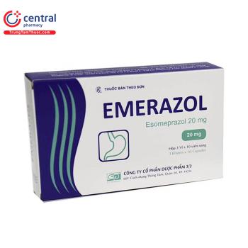 Thuốc Emerazol (Esomeprazol 20mg): Cách dùng - Chỉ định, Liều dùng