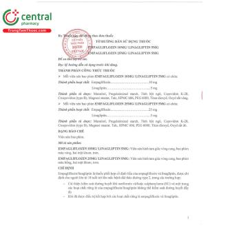 Thuốc Empagliflozin 25mg/Linagliptin 5mg Boston Pharma điều trị đái ...