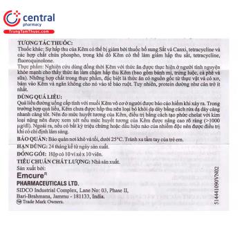 [CHÍNH HÃNG] Thuốc Emzinc 20mg - điều trị tiêu chảy ở trẻ nhỏ