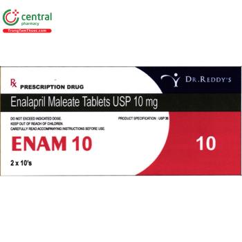Thuốc Enam 10mg - Điều trị cho người bị tăng huyết áp, suy tim