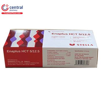 [CHÍNH HÃNG] Thuốc điều trị tăng huyết áp Enaplus HCT 5/12.5 Stella