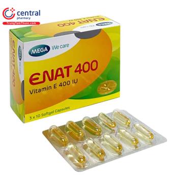 [CHÍNH HÃNG] Thuốc Enat 400 bổ sung Vitamin E duy trì làn da khỏe đẹp