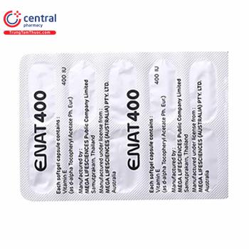 [CHÍNH HÃNG] Thuốc Enat 400 bổ sung Vitamin E duy trì làn da khỏe đẹp