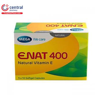 [CHÍNH HÃNG] Thuốc Enat 400 bổ sung Vitamin E duy trì làn da khỏe đẹp