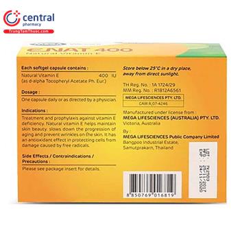 [CHÍNH HÃNG] Thuốc Enat 400 bổ sung Vitamin E duy trì làn da khỏe đẹp