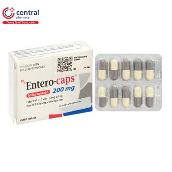 [CHÍNH HÃNG] Thuốc Entero-caps 200mg - điều trị tiêu chảy cấp