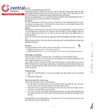 Thuốc Entizol 500mg: công dụng, cách dùng, lưu ý khi sử dụng