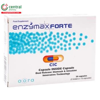 Thuốc Enzymax Forte bổ sung enzym tiêu hoá, giảm đầy bụng, khó tiêu