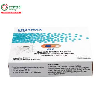 Thuốc Enzymax Forte bổ sung enzym tiêu hoá, giảm đầy bụng, khó tiêu