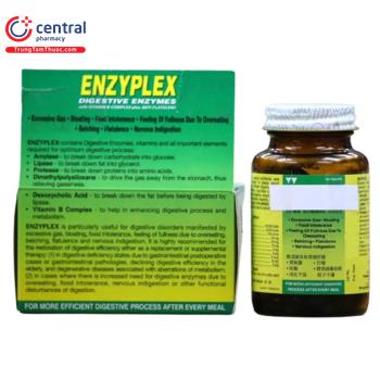 Thuốc Enzyplex (lọ 100 viên) điều trị rối loạn tiêu hoá
