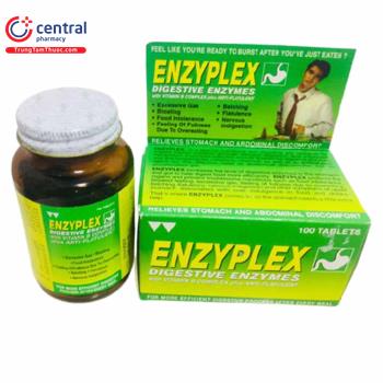 Thuốc Enzyplex (lọ 100 viên) điều trị rối loạn tiêu hoá
