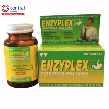 Thuốc Enzyplex (lọ 100 viên) điều trị rối loạn tiêu hoá
