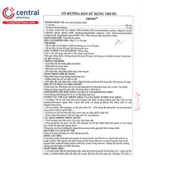 [CHÍNH HÃNG] Thuốc Erose: Thuốc điều trị các bệnh lý về da, tóc, móng