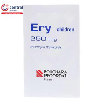 Thuốc Ery Children Enfants 250mg: công dụng, cách dùng và giá bán