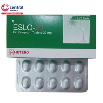 [CHÍNH HÃNG] Thuốc Eslo-10 điều trị trầm cảm và chứng rối loạn lo âu