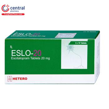 [CHÍNH HÃNG] Thuốc Eslo-20 (Escitalopram Oxalat) - Điều trị trầm cảm