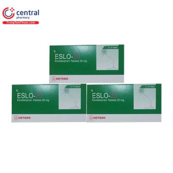 [CHÍNH HÃNG] Thuốc Eslo-20 (Escitalopram Oxalat) - Điều trị trầm cảm