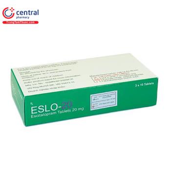 [CHÍNH HÃNG] Thuốc Eslo-20 (Escitalopram Oxalat) - Điều trị trầm cảm