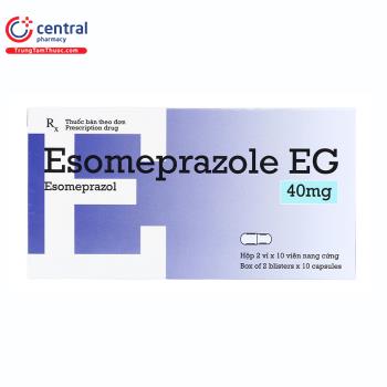 [CHÍNH HÃNG] Thuốc Esomeprazole EG 40mg điều trị loét dạ dày tá tràng
