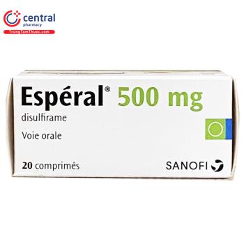 Thuốc cai rượu Esperal 500mg dùng như thế nào? Giá bao nhiêu?