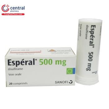 Thuốc cai rượu Esperal 500mg dùng như thế nào? Giá bao nhiêu?