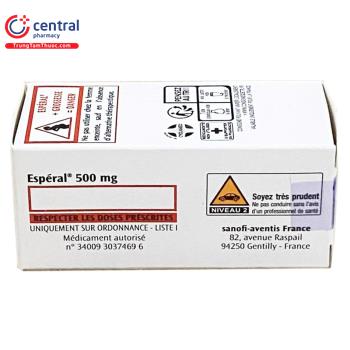 Thuốc cai rượu Esperal 500mg dùng như thế nào? Giá bao nhiêu?