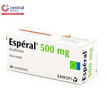 Thuốc cai rượu Esperal 500mg dùng như thế nào? Giá bao nhiêu?
