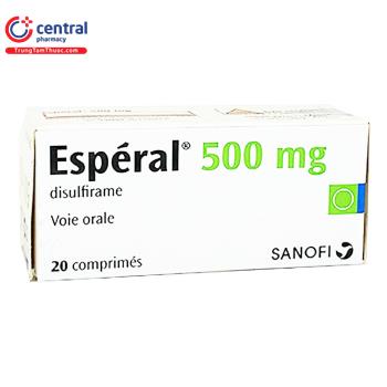 Thuốc cai rượu Esperal 500mg dùng như thế nào? Giá bao nhiêu?