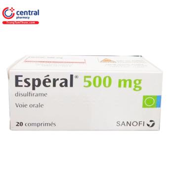 Thuốc cai rượu Esperal 500mg dùng như thế nào? Giá bao nhiêu?