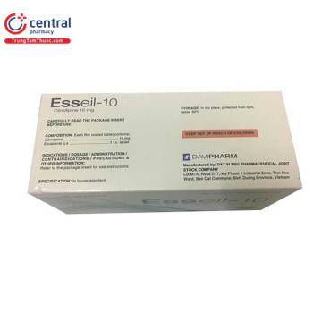 [CHÍNH HÃNG] Thuốc hạ huyết áp Esseil-10 bảo vệ hệ tim mạch