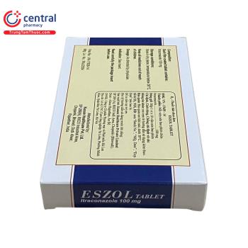 [CHÍNH HÃNG] Thuốc Eszol Tablet 100mg điều trị hiệu quả nấm Candida