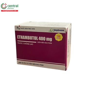 Thuốc Ethambutol 400mg Imexpharm - Điều trị bệnh lao mới và tái phát