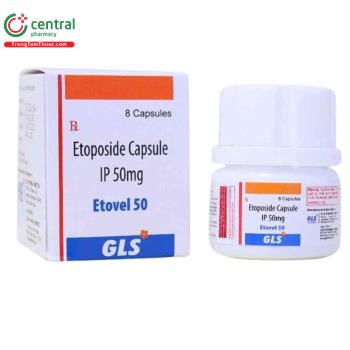 Thuốc Etovel 50mg Etoposide điều trị ung thư phổi, ung thư tinh hoàn