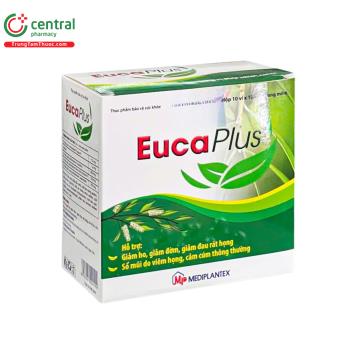 Thuốc Euca Plus hỗ trợ giảm ho, giảm đờm, đau rát họng, sổ mũi