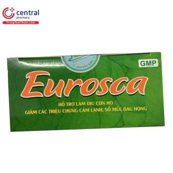 [CHÍNH HÃNG] Thuốc Eurosca xanh - Làm dịu ho, ngứa rát cổ họng