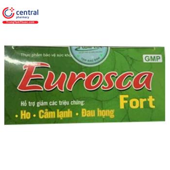[CHÍNH HÃNG] Thuốc Eurosca Fort Đỏ của Abipha giảm rát họng, cảm cúm