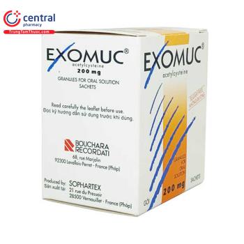 [CHÍNH HÃNG] Thuốc Exomuc 200mg điều trị viêm phổi, viêm phế quản